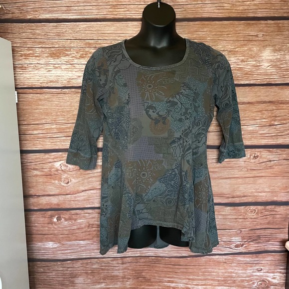 Color Me Cotton | Tops | Blouse Xl Color Me Cotton Cmc 0 Cotton Floral ...